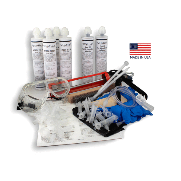 6-10' Peel-Off Paste Epoxy Crack Repair Kit - Applied Technologies