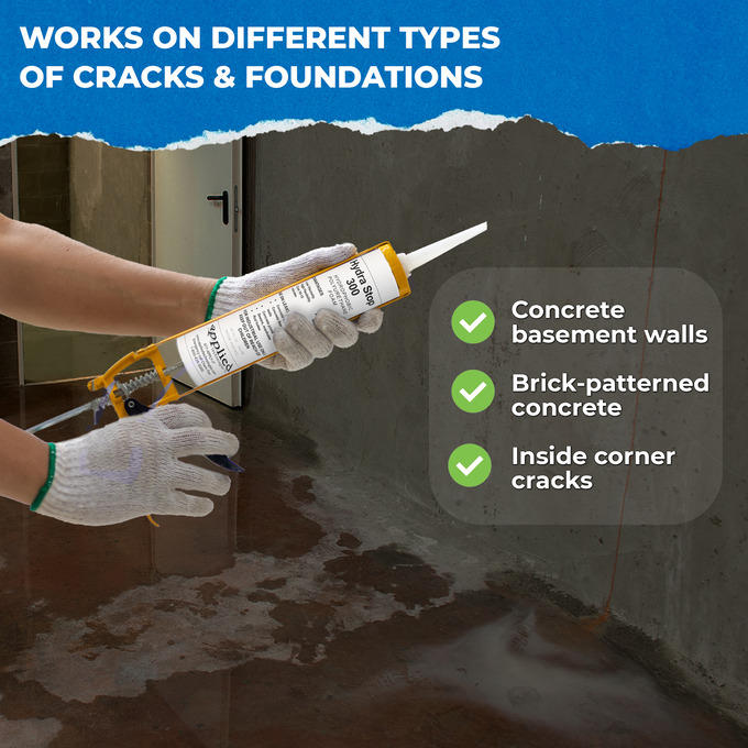 6-10' Fast Set Concrete Foundation Crack Repair Kit - Applied Technologies